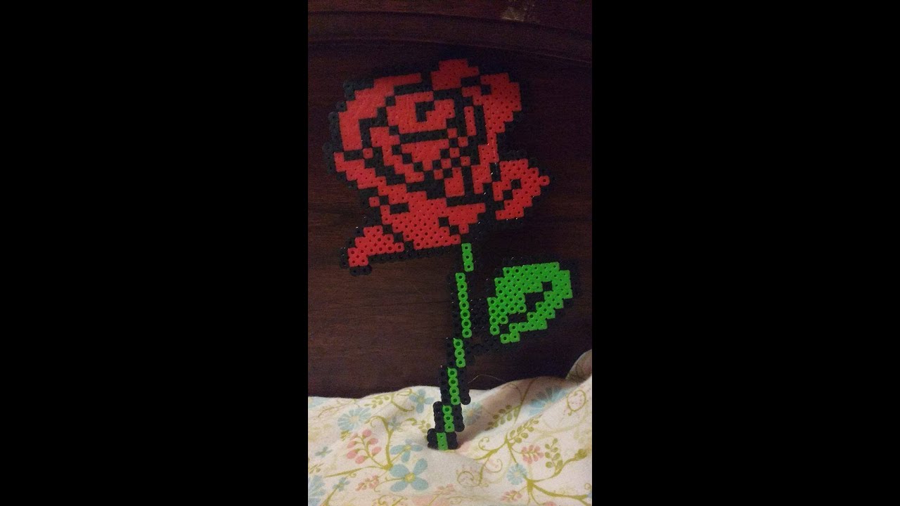 how to make a perler bead rose