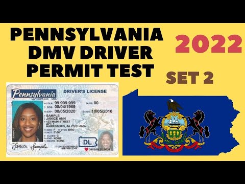 Pennsylvania DMV permit test 2022 for drivers license under PennDOT | SET 2