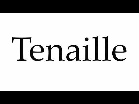 How to Pronounce Tenaille