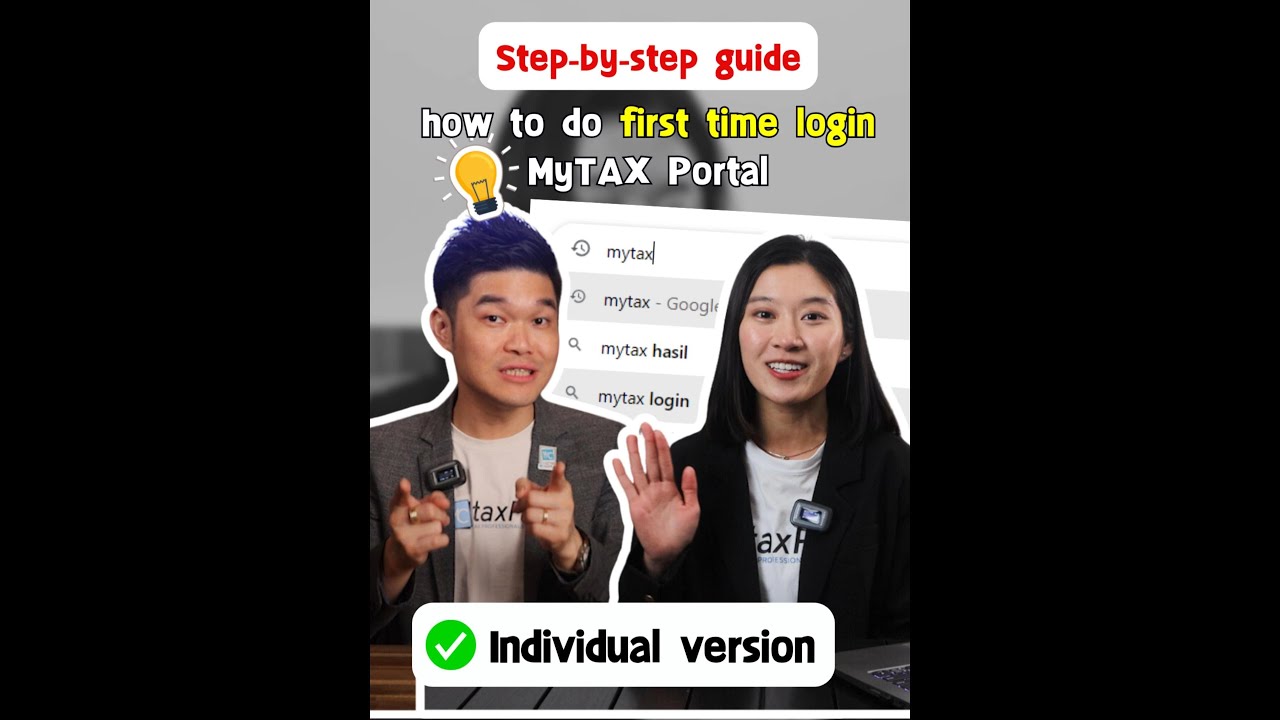 【Step-by-Step】How to Do First Time Login MyTax Portal