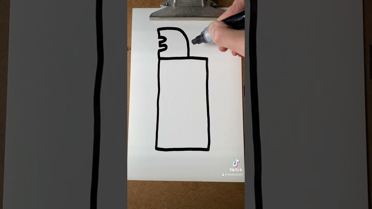 How to Draw a Bic Lighter