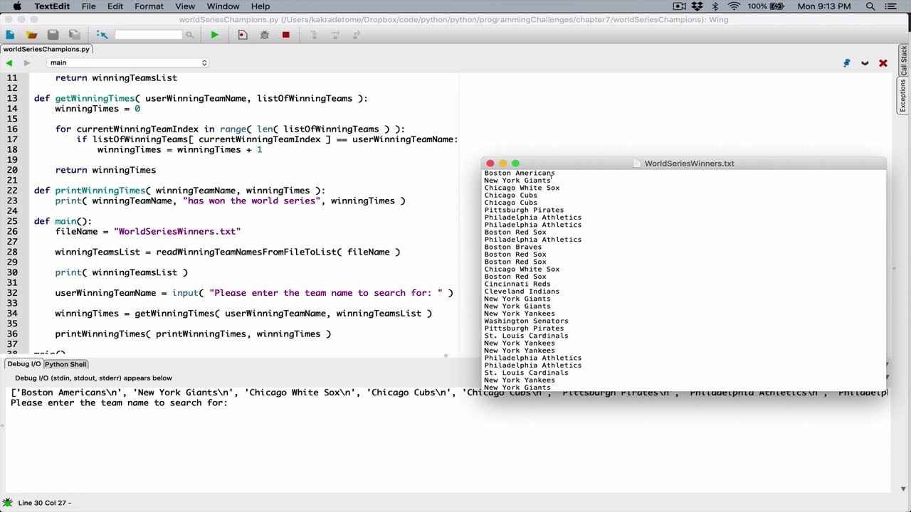 7.10. (Part 3) World Series Champions - Python