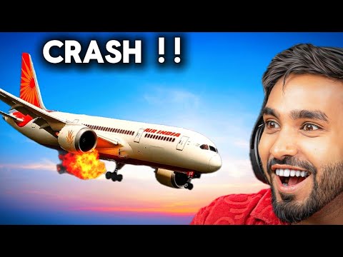 CAN I SURVIVE IN THIS CRASH AEROPLANE - TECHNO GAMERZ