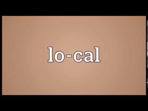 Lo cal Meaning | Wordogram