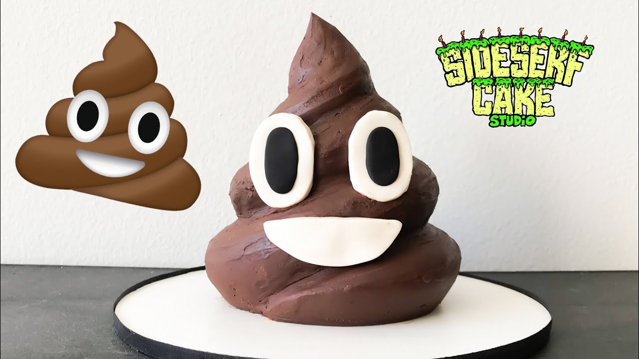 How to Make an Easy Poo Emoji CAKE