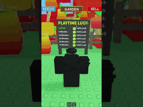 SECRET grow a garden OVERPOWERED playtime luck