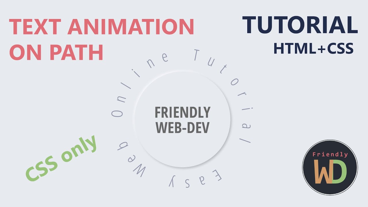 Text Animation on Circle HTML+CSS. No JavaScript.