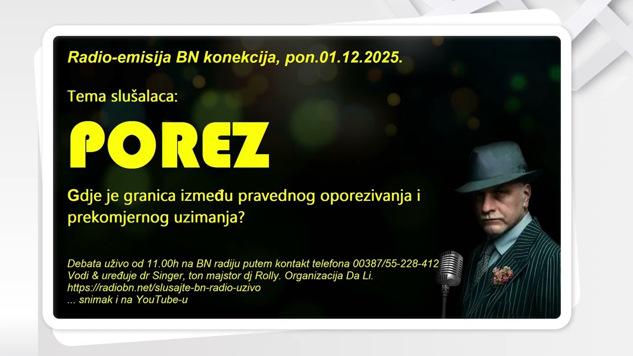 "BN konekcija" 1.12.2025. - BN radio