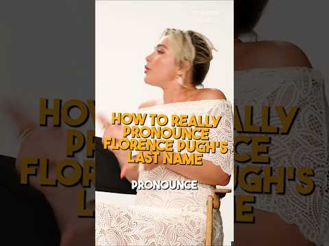 This is how to pronounce Florence Pugh's surname #storytime #florencepugh #pronunciation #surname