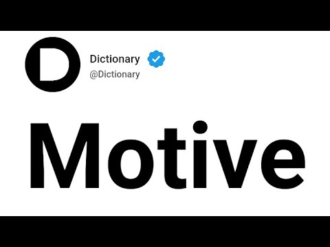 Motive Meaning In English