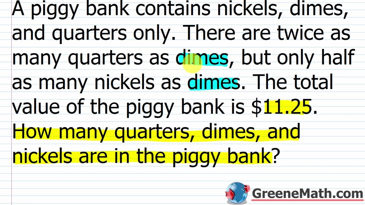 Solving Word Problems Part I Practice Test Full Solutions