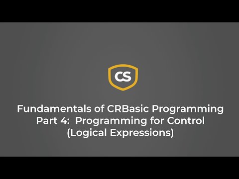 Fundamentals of CRBasic Programming Part 4: Programming for Control...