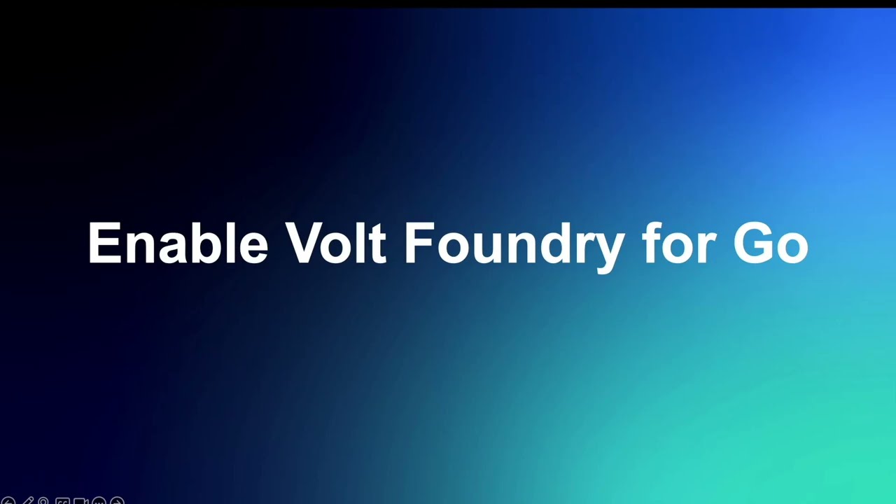 Installing Volt MX Go v2.1 for Volt Foundry
