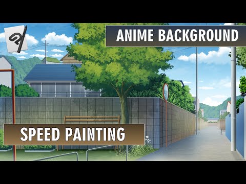 Anime Background Process : Clip Studio Paint