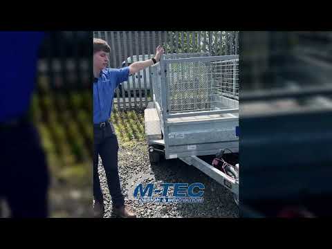 M-Tec 8x4ft Double Axle Trailer