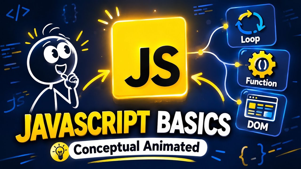 10 JavaScript Concepts You NEED Before Building Projects (Visual Animation)