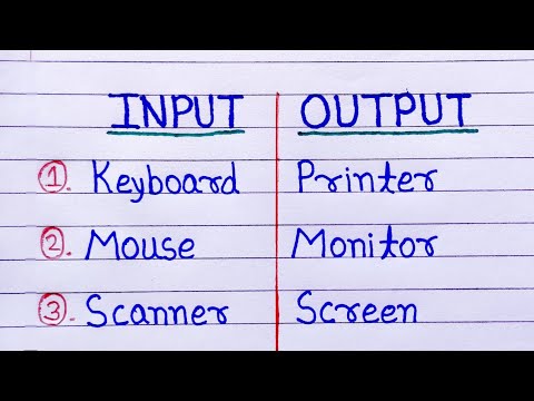 5 Output device name 5 Input device name in English | device name of computer | input output