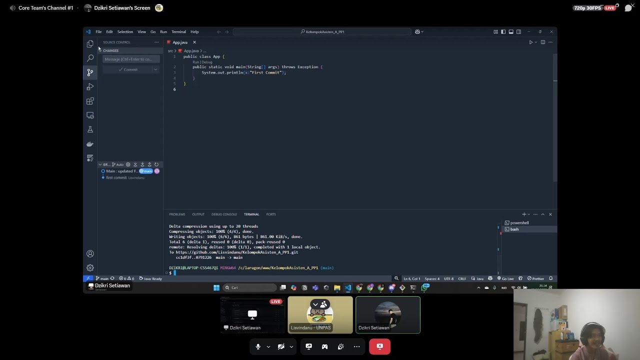 Tutorial Github Collab bersama kang Dzikri