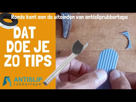 Ronde kanten maker voor antislip trap strip