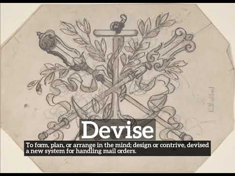 What is Devise? | How to Say Devise in English? | How Does Devise Look?