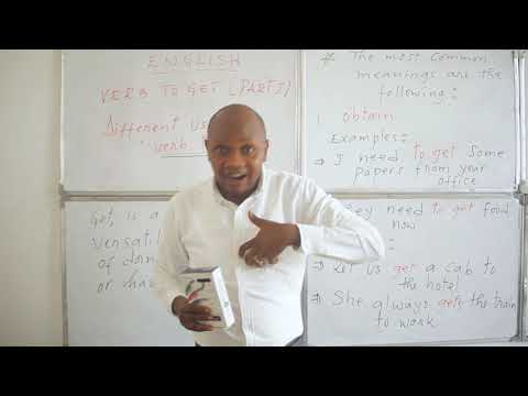 Ngiyi imikoreshereze y' inshinga " to get" These are different uses of verb "to get". PART 1
