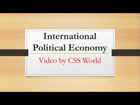 International Political Economy (IPE)
