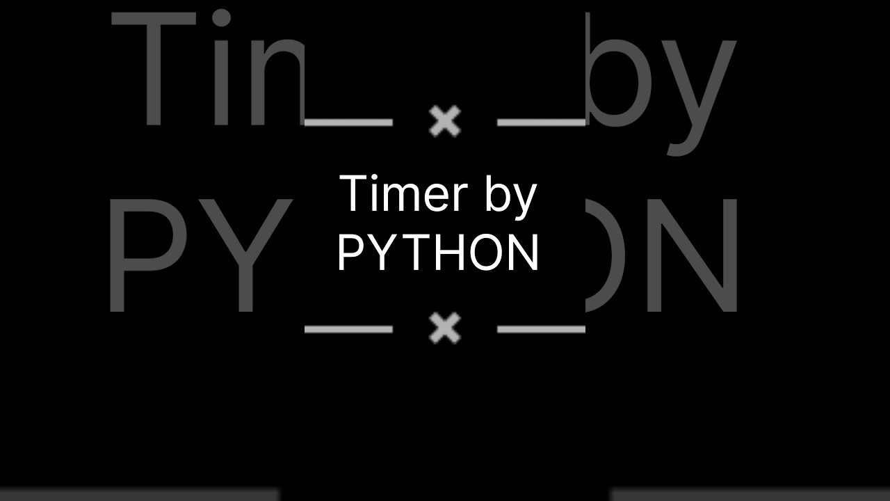 Timer by python #programming #python #codeing #computerlanguage #code #clock #timer