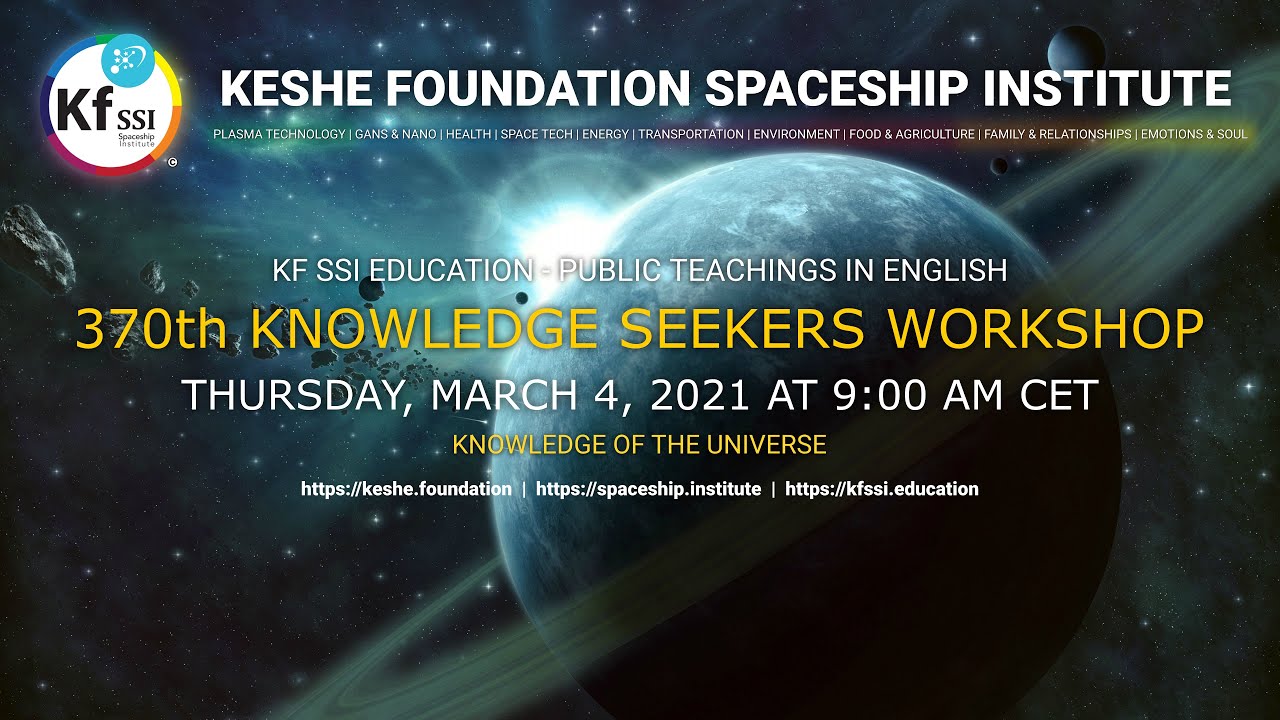 370th Knowledge Seekers Workshop; March 4, 2021