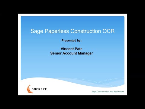 Sage Paperless Construction OCR Webinar