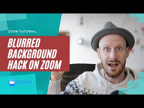 Create a blurred background on Zoom (without expensive cameras)