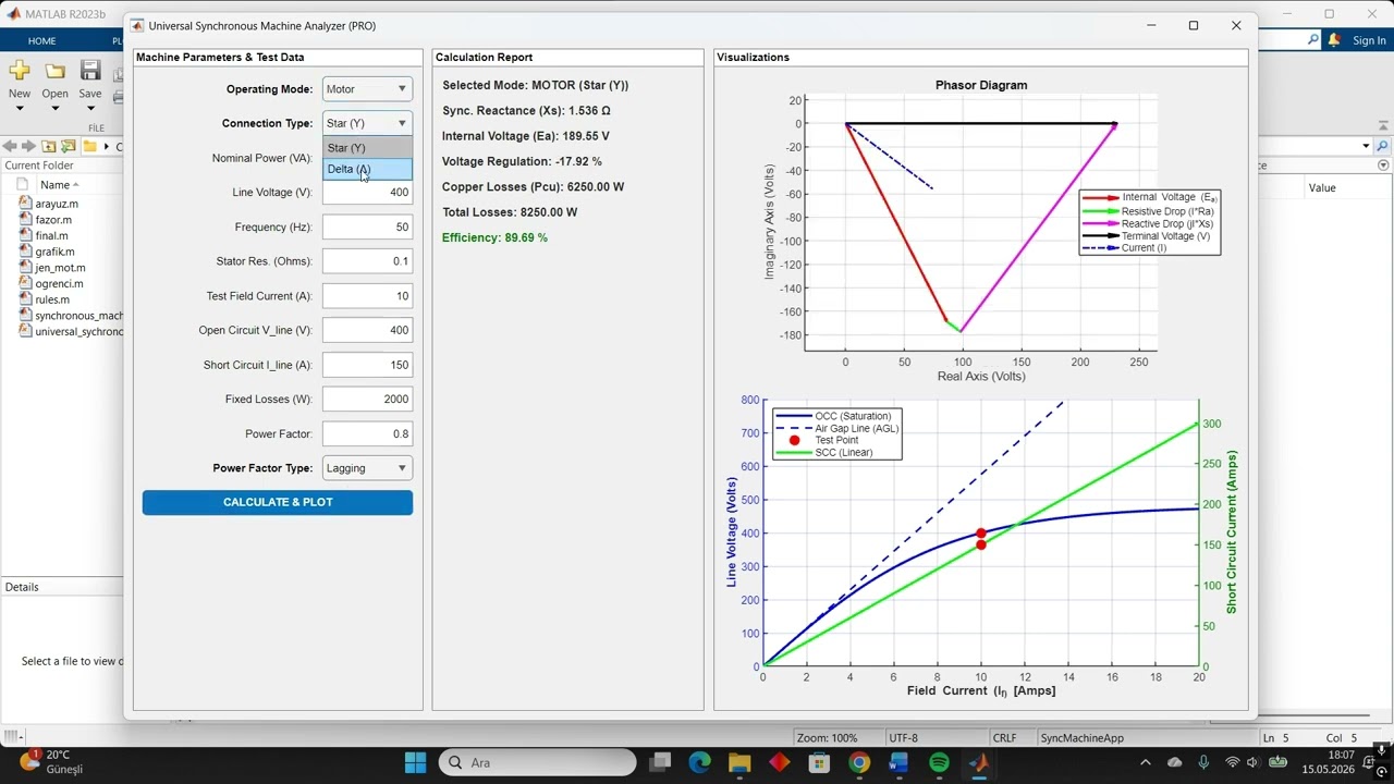 EM Project / Universal Synchronous Machines Analyzer