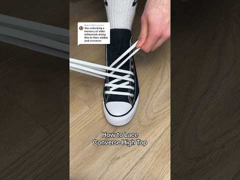 How to Lace Converse High Top ππ #converse #sneakers #shoes #fashion #shoelaces