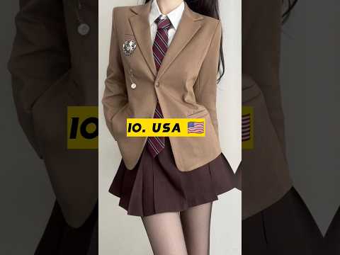 TOP-10 COUNTRIES WITH THE MOST BEAUTIFUL SCHOOL UNIFORMS ????✨ #shorts #schooluniform