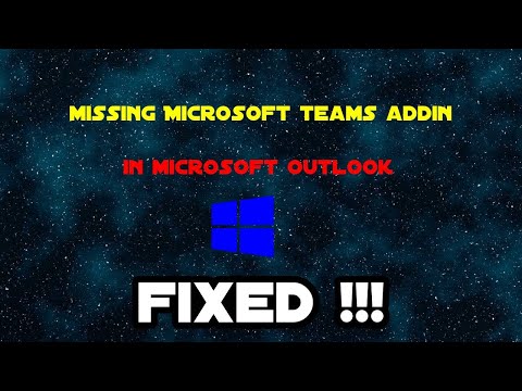 Fix Microsoft Teams addin in Microsoft outlook - 2021