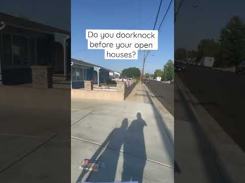 Do you doorknock before hosting open houses? #doorknocking #coldcalling #realestate #realtorlife