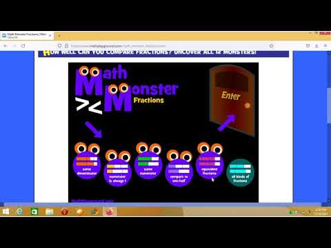 Belajar Perbandingan Pecahan Dengan Game Online-Alat Peraga Matematika Berbasis Web (Mathplayground)