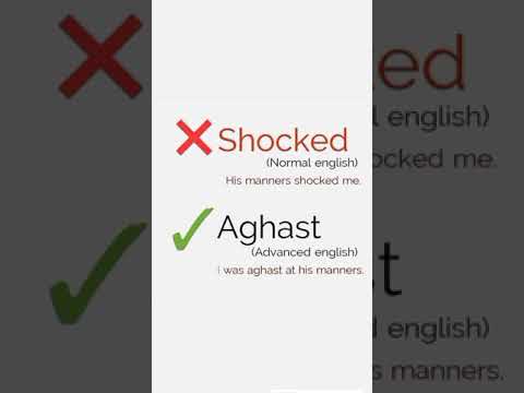 Advanced English word for "Shocked"📚🔖