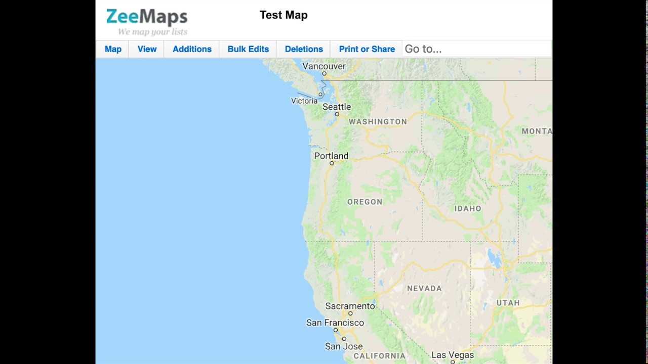 How to Map a Spreadsheet in ZeeMaps