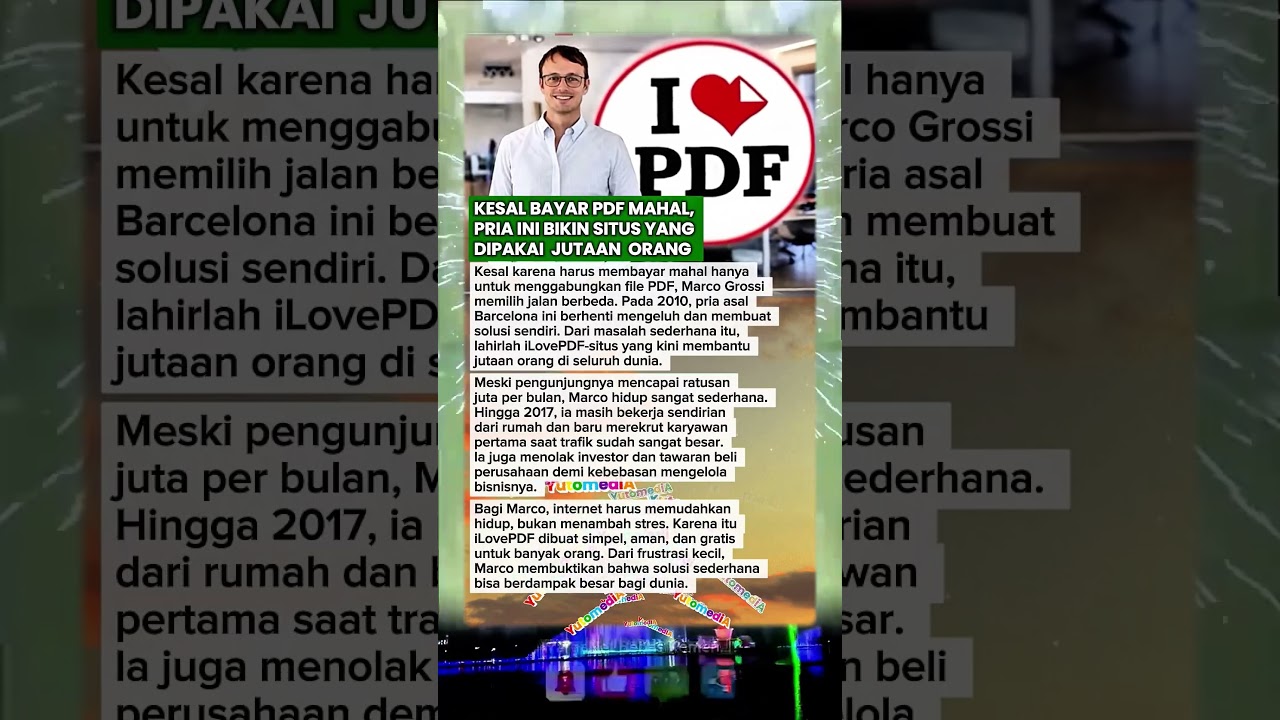 Kesal Bayar PDF Mahal, Bikin Situs Yang Dipakai Jutaan Orang #pdf #ilovepdf #inspiratif #tehnologi