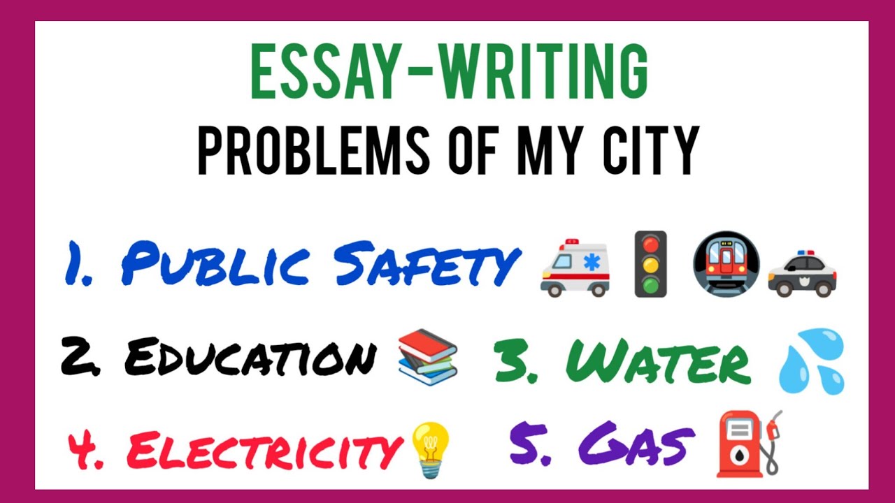 Problems of my City | City Problems | Problems of our Town