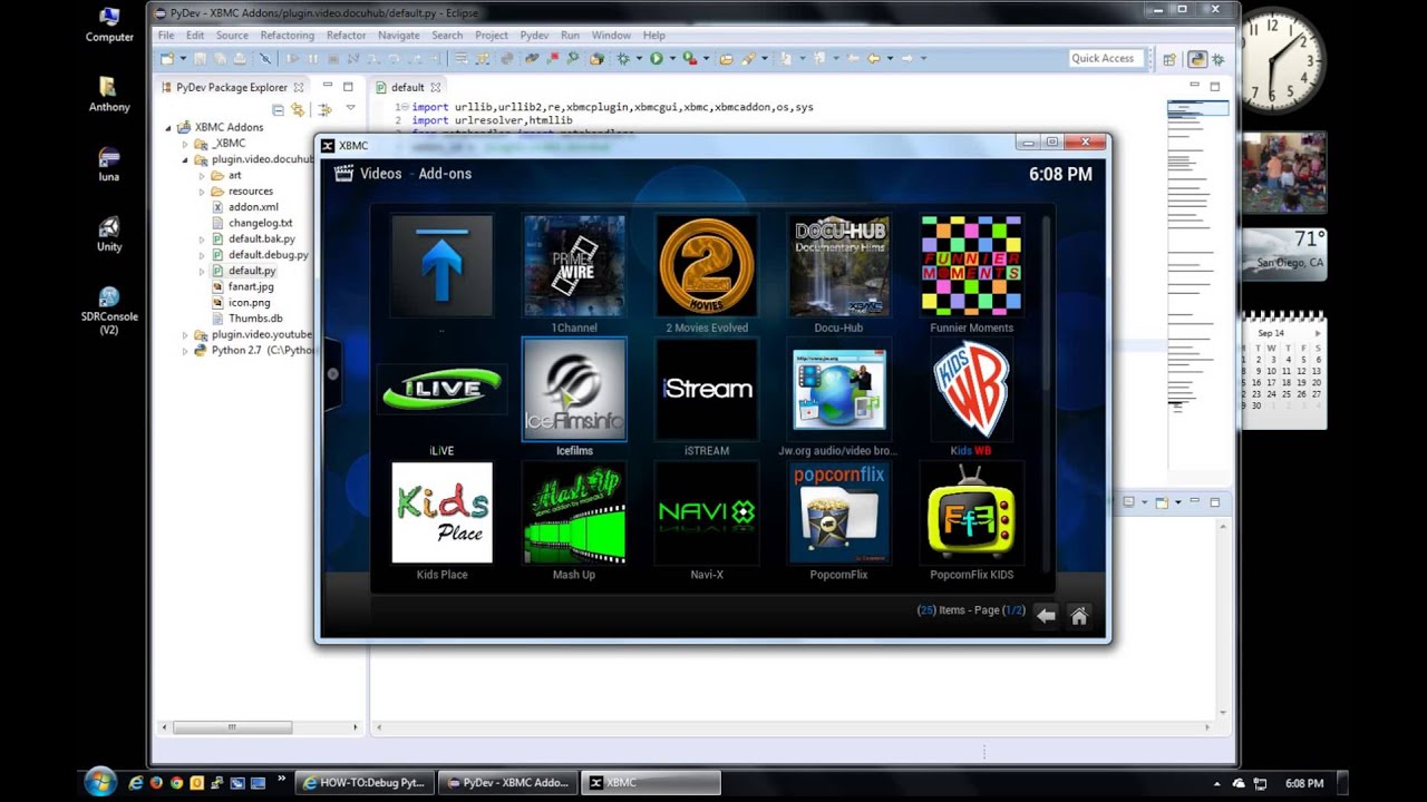 Remote Debugging XBMC ( KODI )  Python Addons in Eclipse