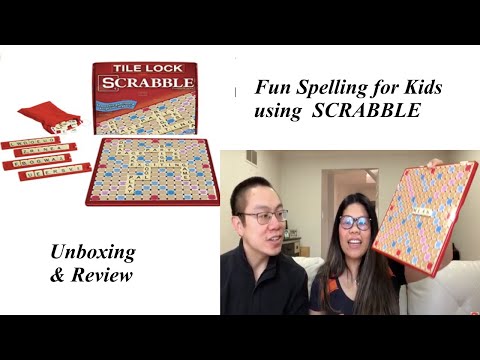 Tile Lock Scrabble | Unboxing & Review | #learntoplayscrabble #teachyourkidsspelling | Amazon