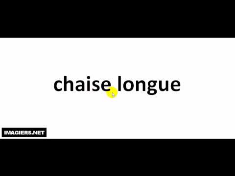 French pronunciation = chaise longue