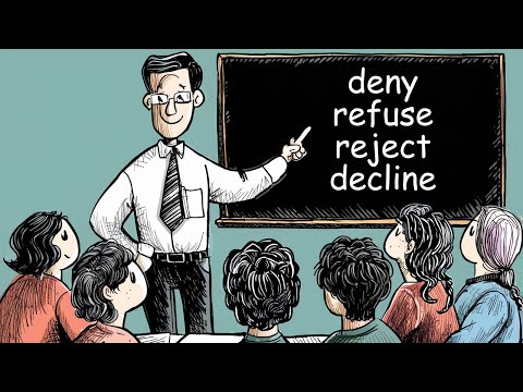 Deny vs Refuse vs Reject vs Decline. Master the correct usage and take the quiz at the end