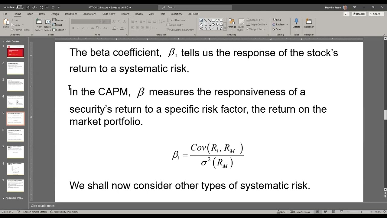 Arbitrage Pricing Theory PPT