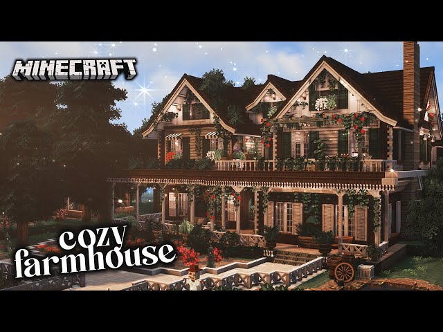 Cozy Realistic Farmhouse w/ Greenhouse Minecraft Map