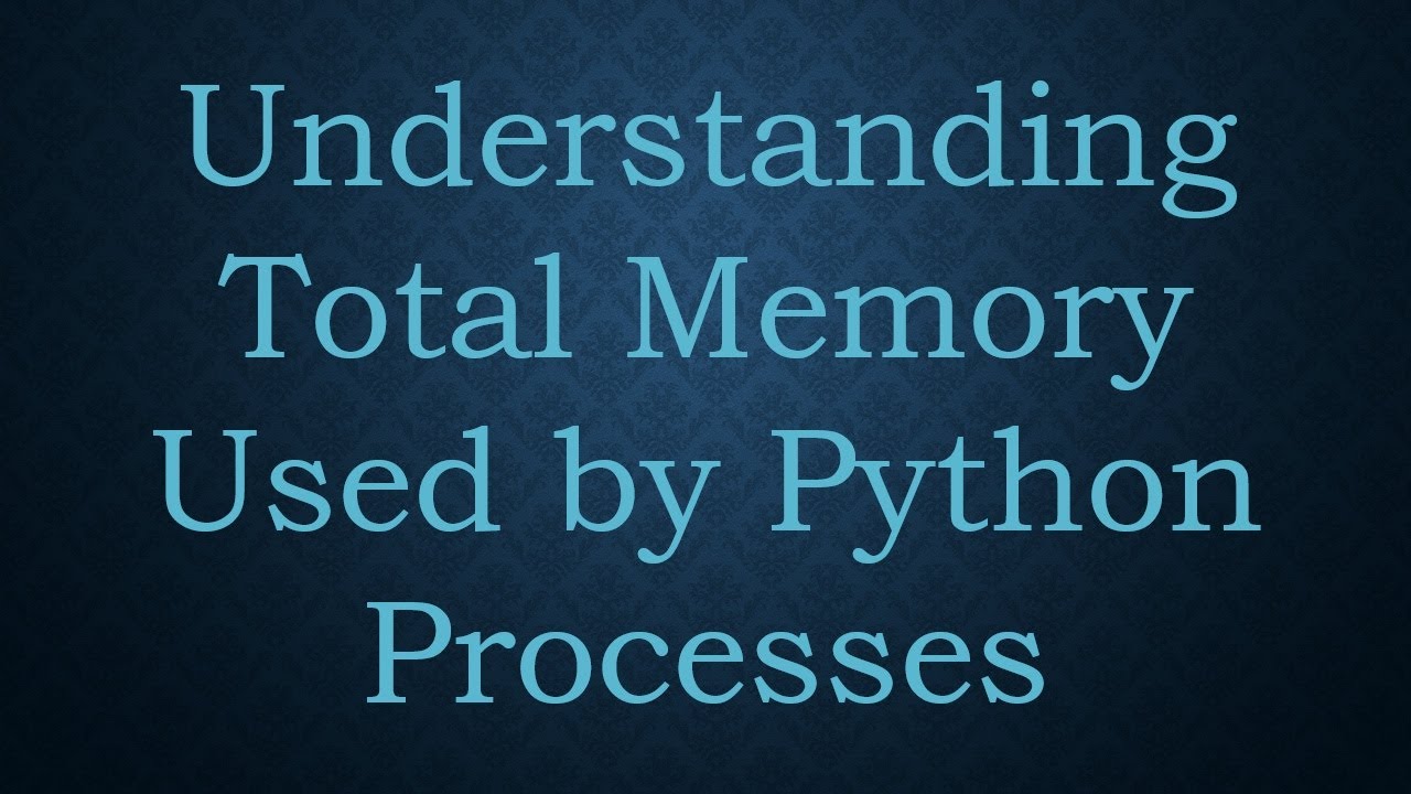 Understanding Total Memory Used by Python Processes