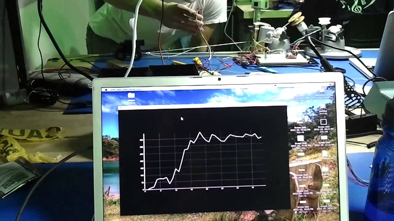 Processing Graphing Accelerometer Data in Real Time