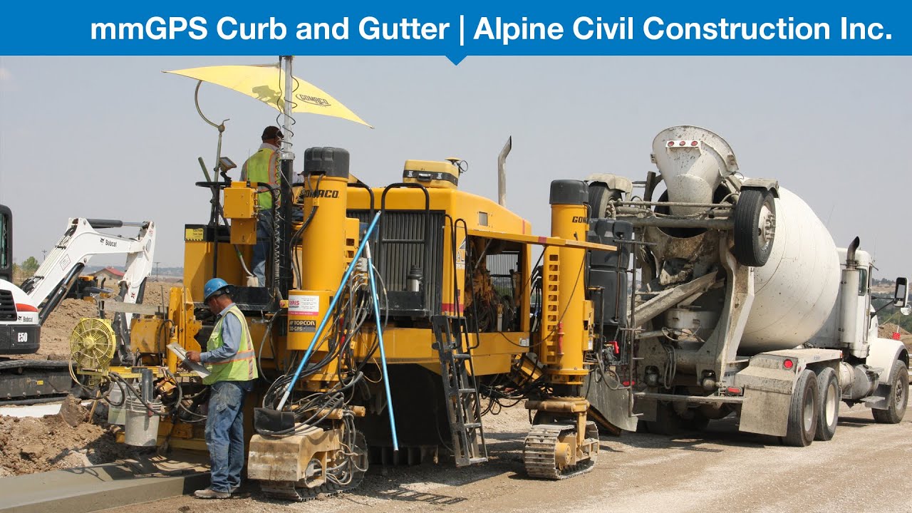 mmGPS Curb and Gutter | Alpine Civil Construction Inc.