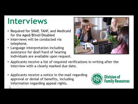 Intro to FSSA DFR's SNAP, TANF, & Health Coverage